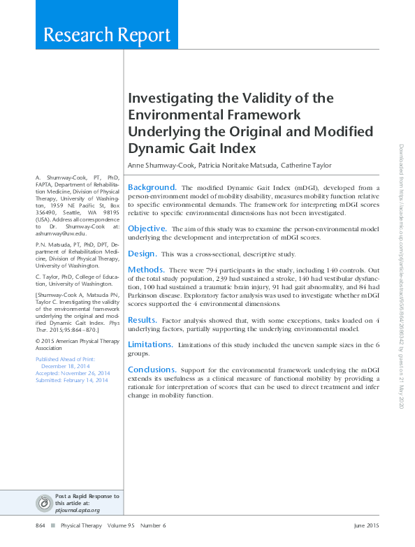 (PDF) Investigating the Validity of the Environmental Framework ...