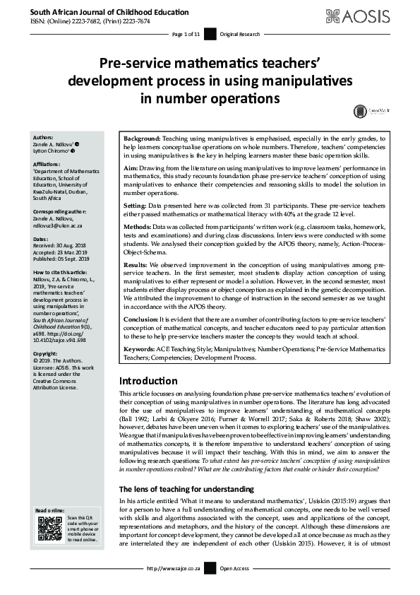 (PDF) Pre-service mathematics teachers’ development process in using ...