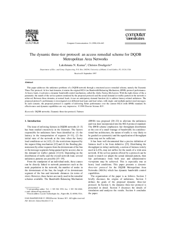 (PDF) The dynamic three-tier protocol: an access remedial scheme for ...