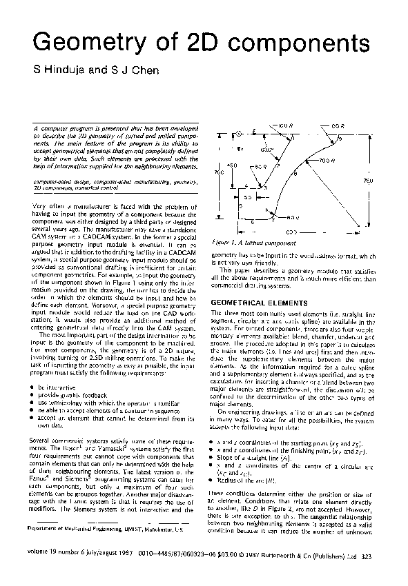 (PDF) Geometry of 2D components