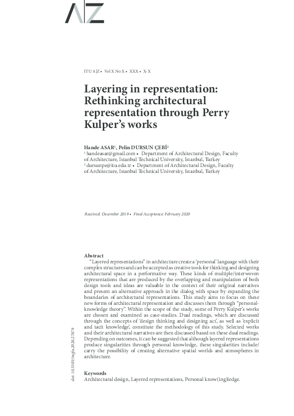 (PDF) Layering in representation: Rethinking architectural ...