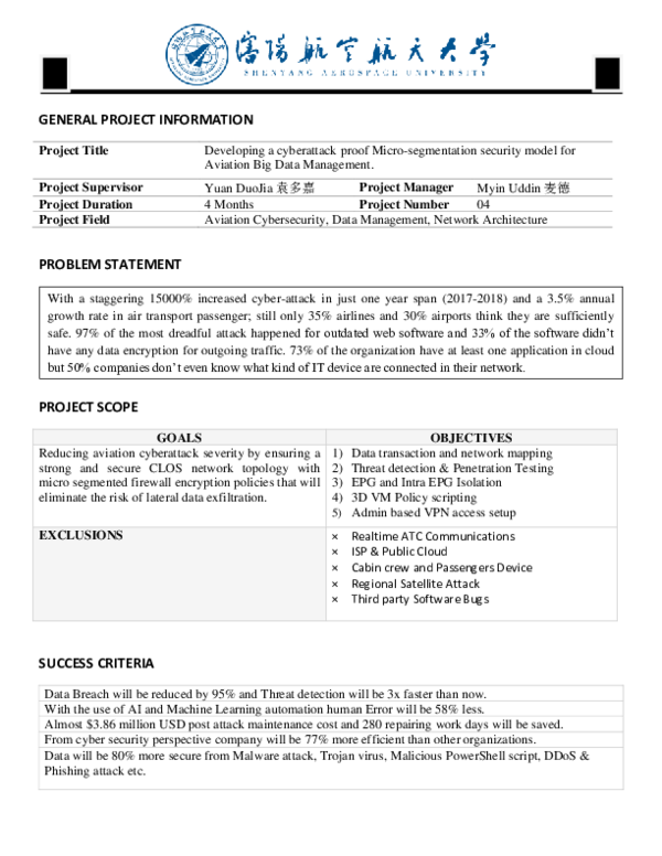 (PDF) Project Charter