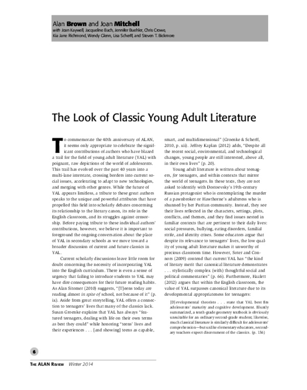 (PDF) The Look of Classic Young Adult Literature