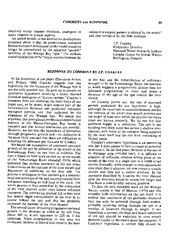 (PDF) Response to Comment by J.P. Coakley