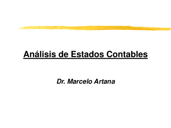 (PDF) Análisis de Estados Contables - Ratios