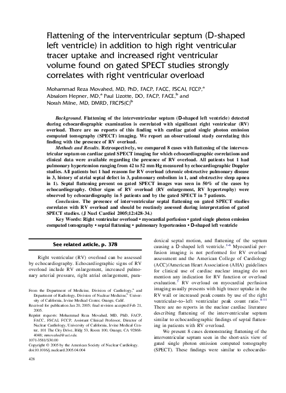 (PDF) Flattening of the interventricular septum (D-shaped left ...