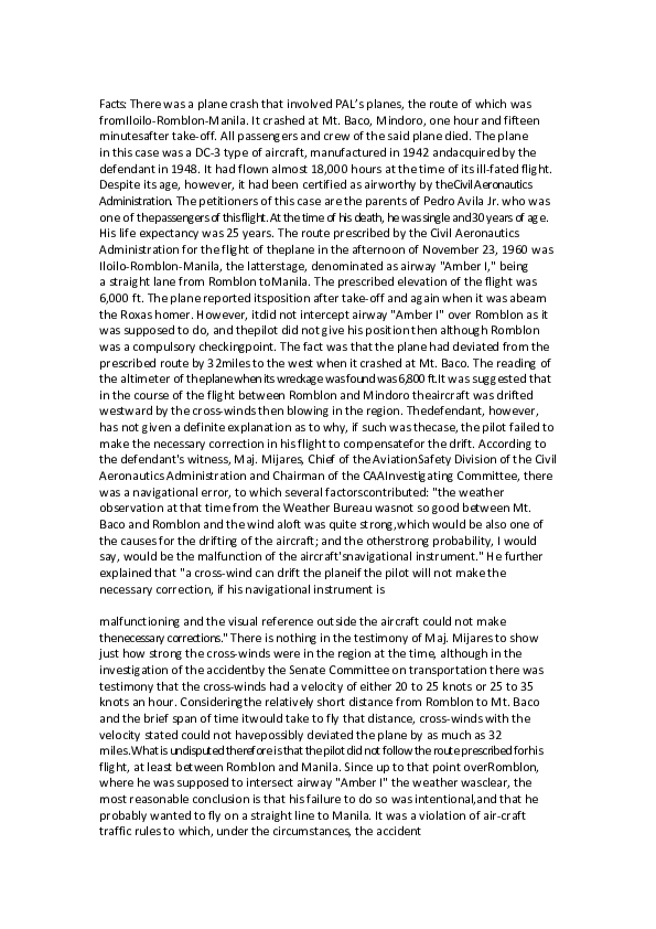 (PDF) A Compilation of Case Digests for Law on Torts and Damages