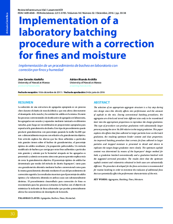 (PDF) Implementation of a laboratory batching procedure with a ...