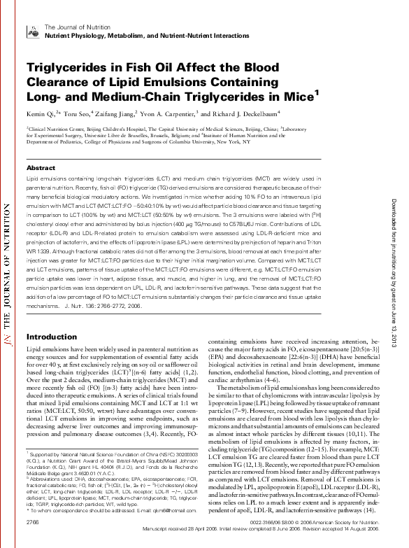 (PDF) New developments in fat emulsions | Dominique Haumont - Academia.edu