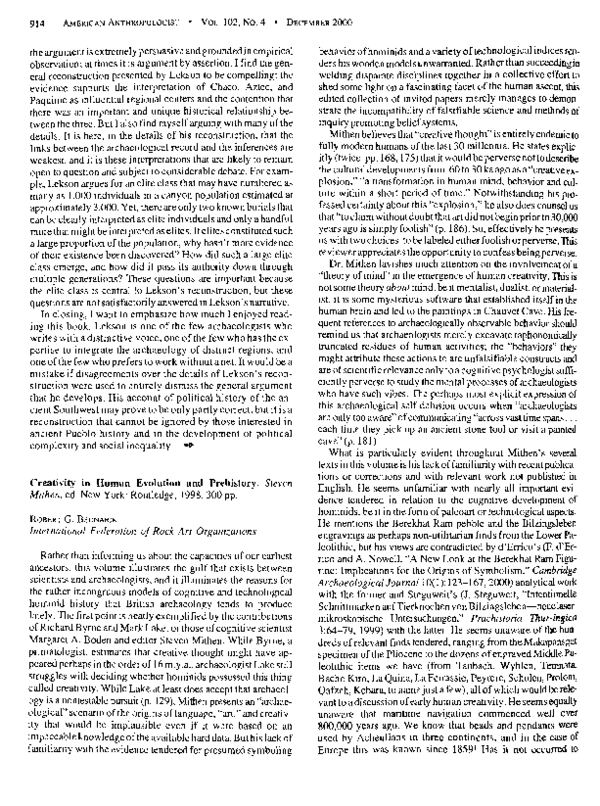 (PDF) Creativity in Human Evolution and Prehistory.:Creativity in Human ...