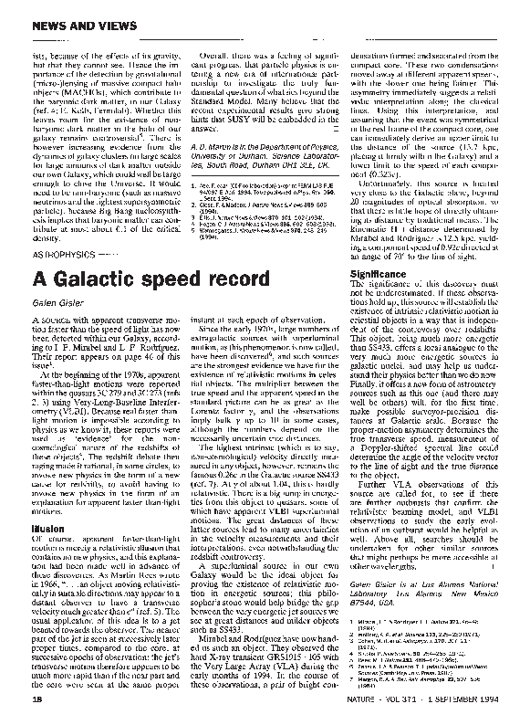 (PDF) A Galactic speed record