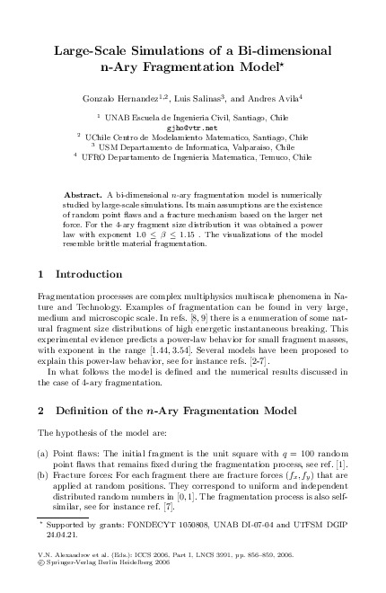 (PDF) Large-Scale Simulations of a Bi-dimensional n-Ary Fragmentation ...