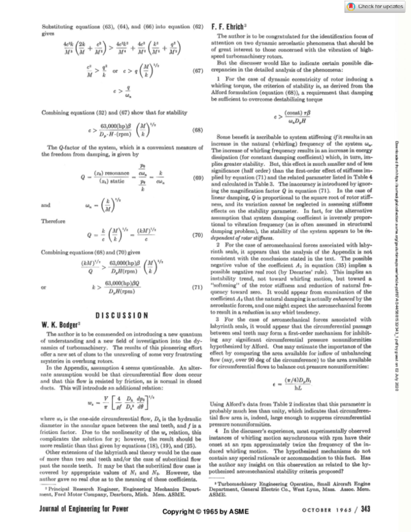 (PDF) Discussion: “Protecting Turbomachinery From Self-Excited Rotor ...