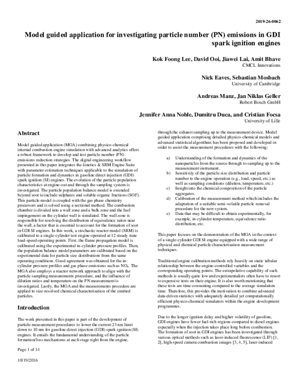 (PDF) Model Guided Application for Investigating Particle Number (PN ...
