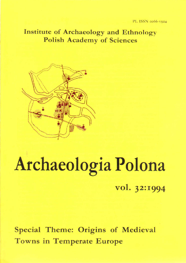 (PDF) The origins of the medieval Polish towns (in:) Archaeologia ...