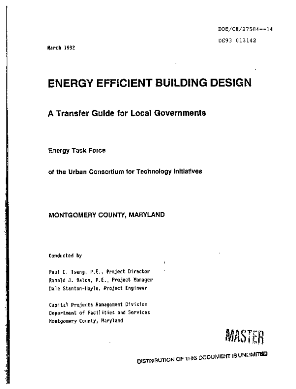 (PDF) Energy efficient building design