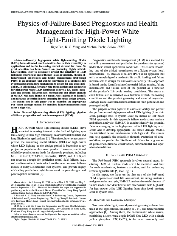 (PDF) Physics-of-Failure-Based Prognostics and Health Management for ...