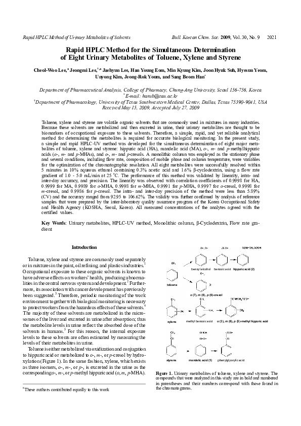 (PDF) Rapid HPLC Method for the Simultaneous Determination of Eight ...