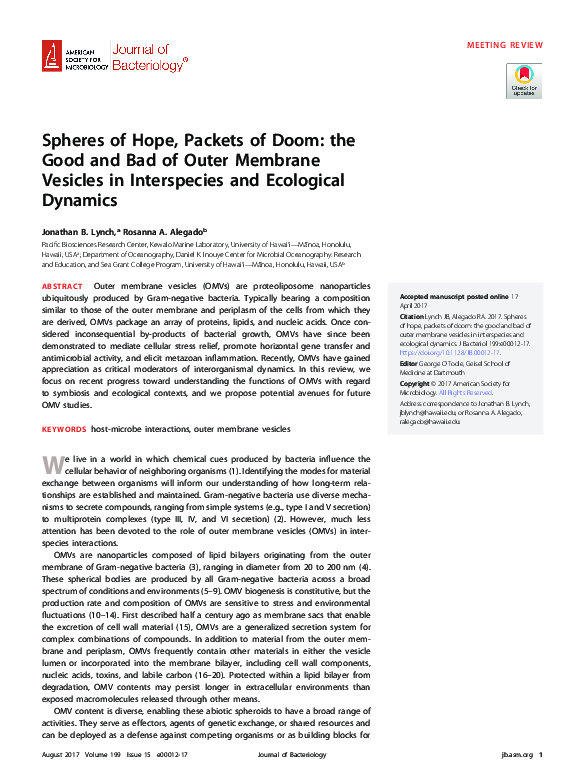 (PDF) Spheres of hope, packets of doom: The good and bad of outer ...