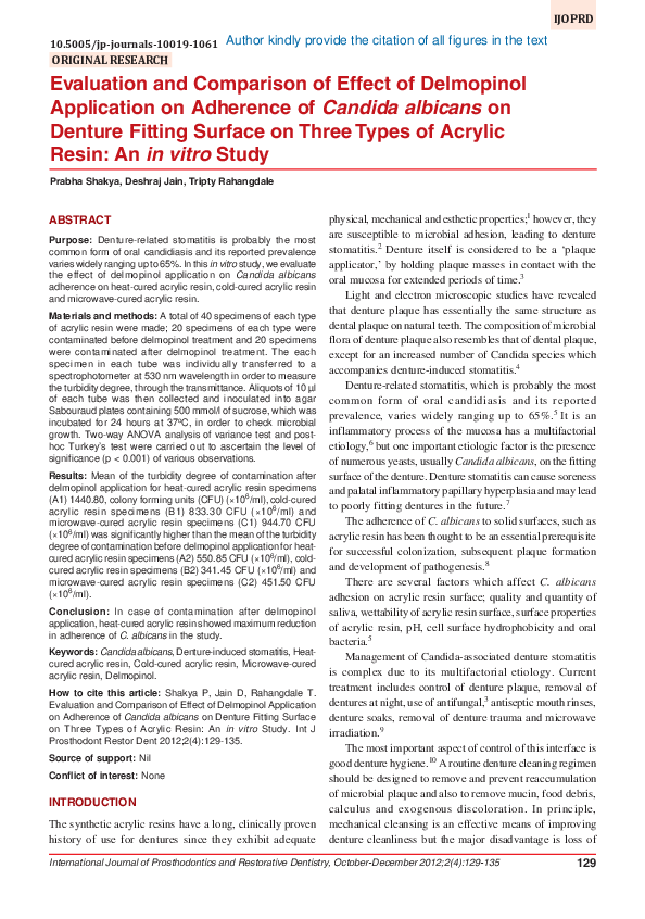 (PDF) Evaluation and Comparison of Effect of Delmopinol Application on ...