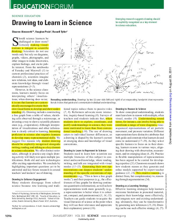 (PDF) Drawing to Learn in Science