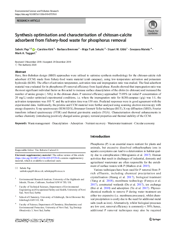 (PDF) Synthesis optimisation and characterisation of multiwalled carbon ...