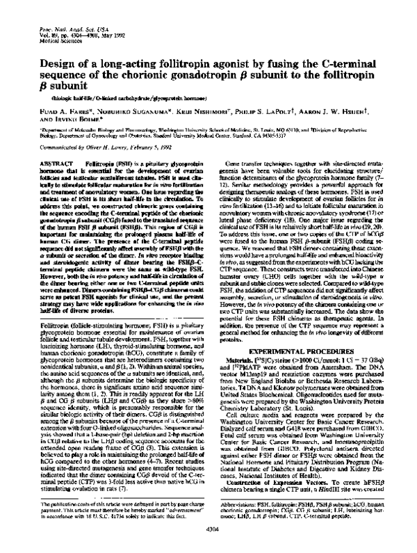 (PDF) Design of a long-acting follitropin agonist by fusing the C ...
