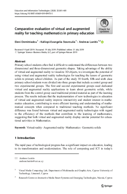 PDF Comparative Evaluation Of Virtual And Augmented Reality For pdf-comparative-evaluation-of-virtual-and-augmented-reality-for