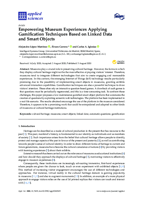 Pdf Empowering Museum Experiences Applying Gamification Techniques Based On Linked Data And