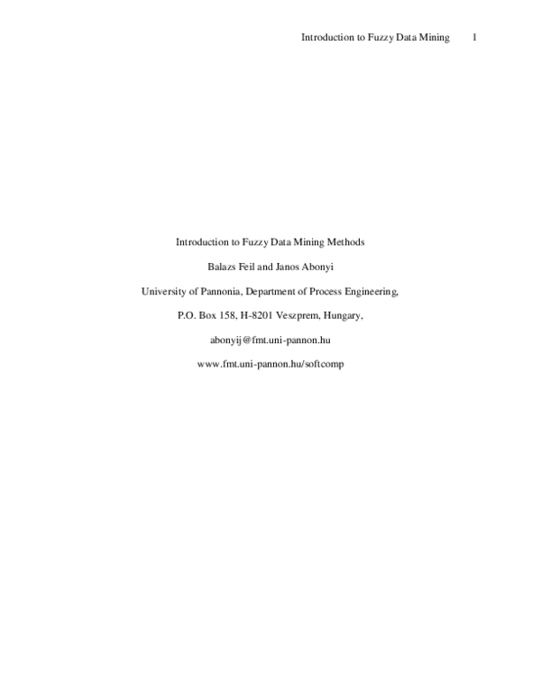 (PDF) Introduction and Trends to Fuzzy Logic and Fuzzy Databases