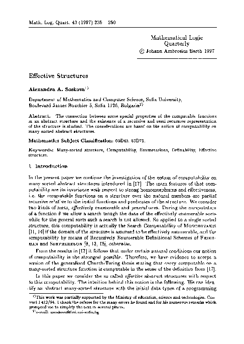 (PDF) Effective Structures