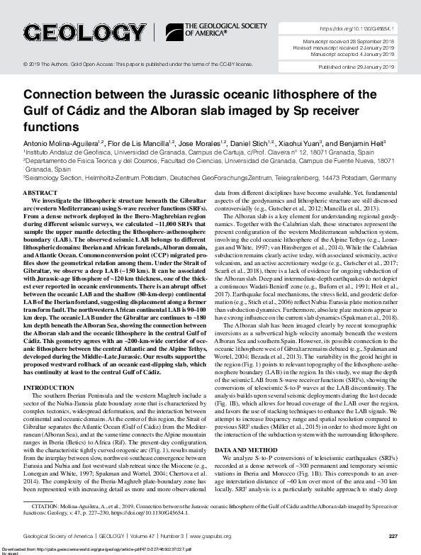 (PDF) Connection between the Jurassic oceanic lithosphere of the Gulf ...