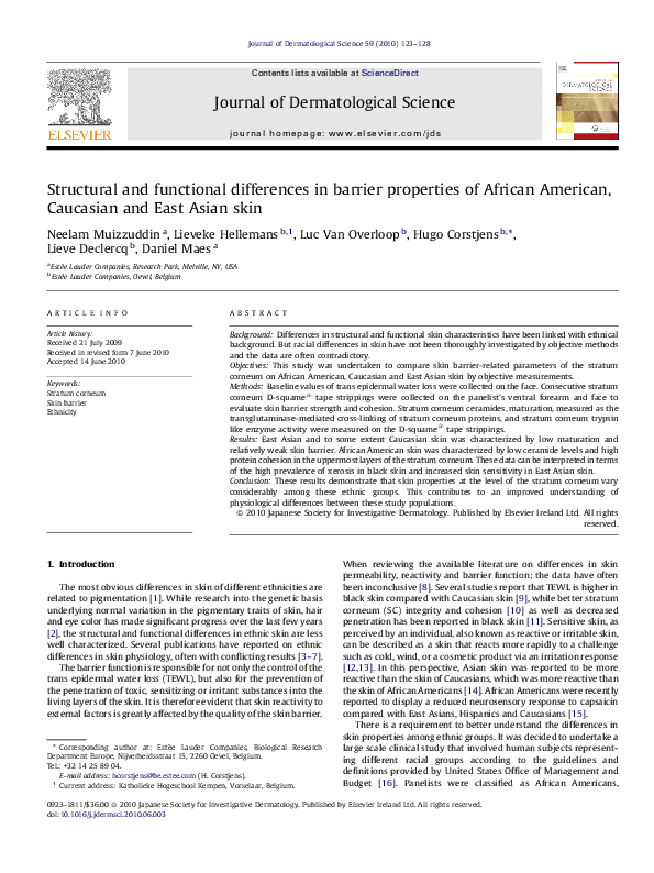 (PDF) Structural and functional differences in barrier properties of ...