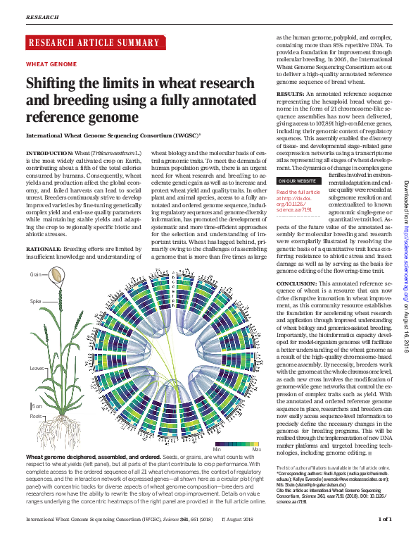 (PDF) Shifting the limits in wheat research and breeding using a fully ...