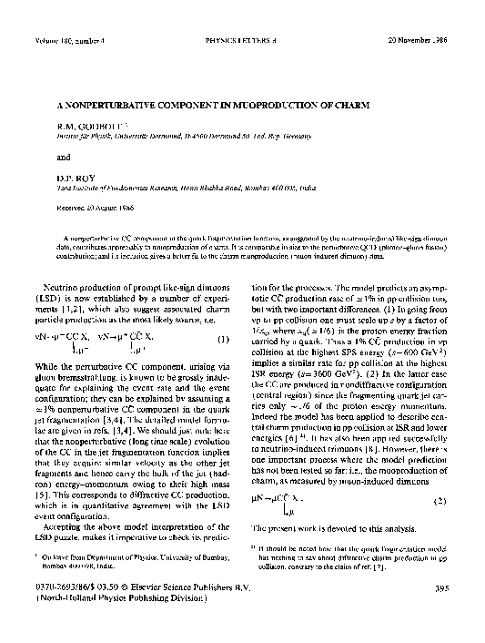 (PDF) A nonperturbative component in muoproduction of charm