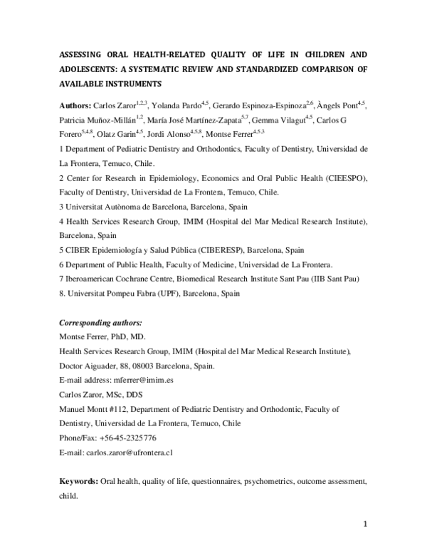 (PDF) Assessing oral health-related quality of life in general dental ...