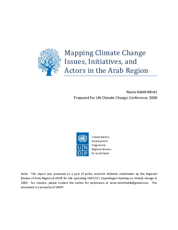 (PDF) Mapping Climate Change Issues, Initiatives, and Actors in the ...