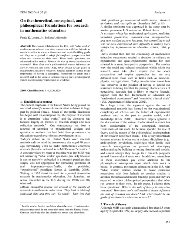 (PDF) On the theoretical, conceptual, and philosophical foundations for ...