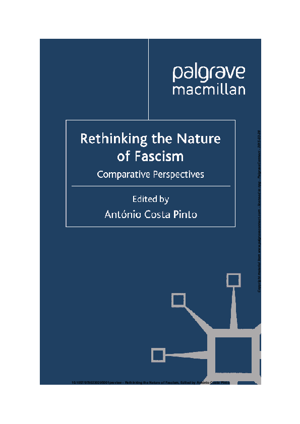 (PDF) Rethinking the Nature of Fascism