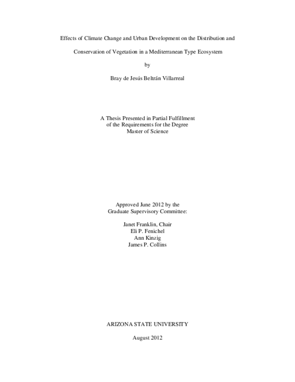 (PDF) Effects of climate change and urban development on the ...
