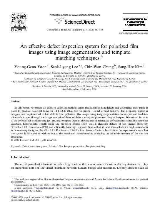 (PDF) An effective defect inspection system for polarized film images ...