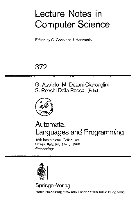 (PDF) Automata, Languages and Programming