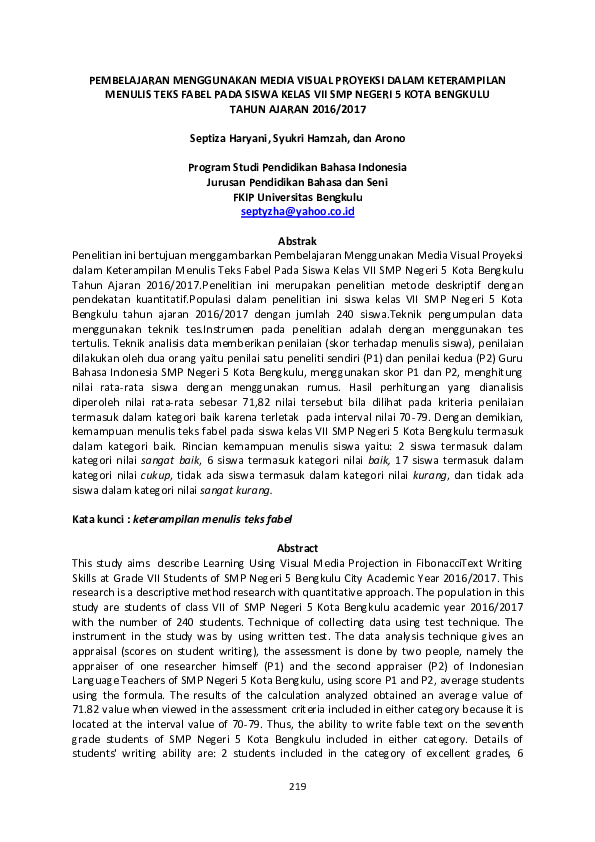 (PDF) Pembelajaran Menggunakan Media Visual Proyeksi Dalam Keterampilan ...