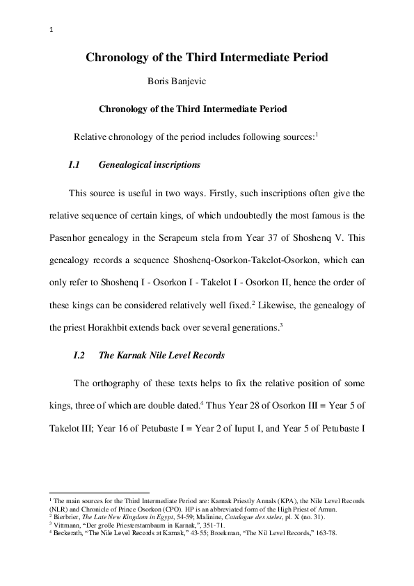 (PDF) Third Intermediate Period