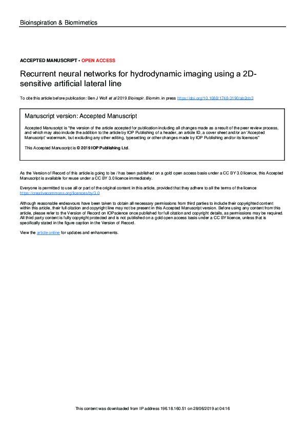 (PDF) Recurrent neural networks for hydrodynamic imaging using a 2D-sensitive artificial lateral ...