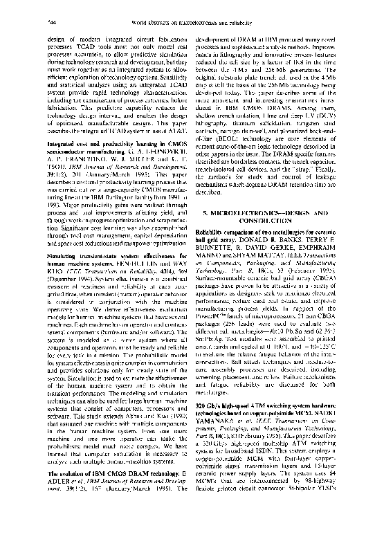 (PDF) The evolution of IBM CMOS DRAM technology