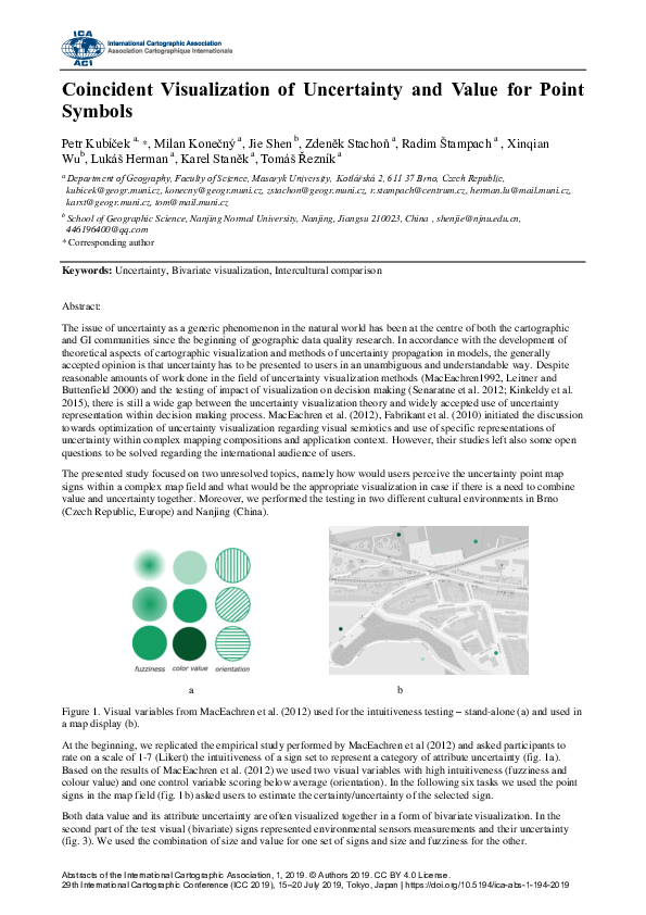 (PDF) Coincident Visualization of Uncertainty and Value for Point Symbols