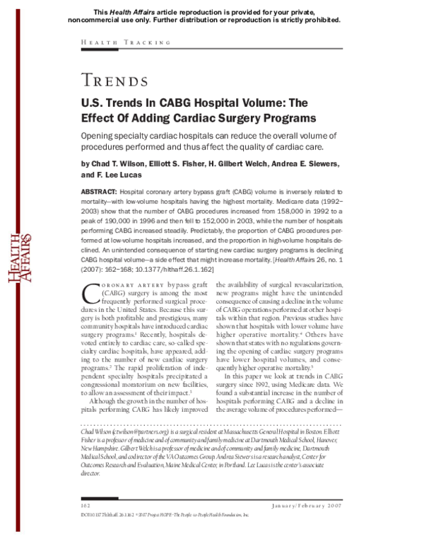 (PDF) This Health Affairs article reproduction is provided for your ...