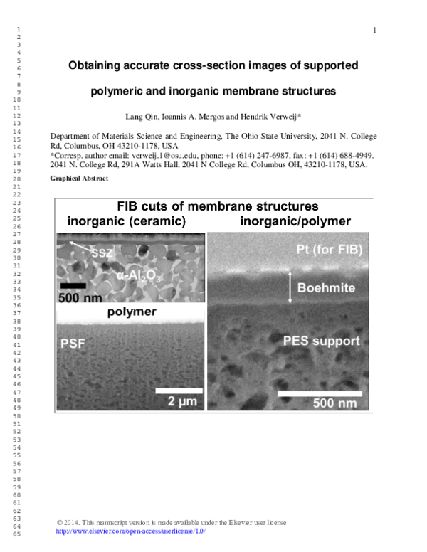 (PDF) Obtaining accurate cross-section images of supported polymeric ...
