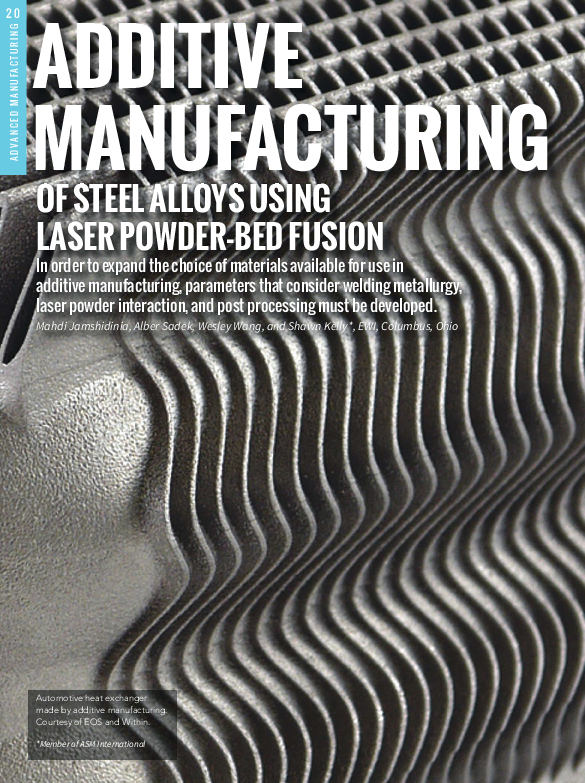 (PDF) Additive Manufacturing of Steel Alloys Using Laser Powder-Bed Fusion